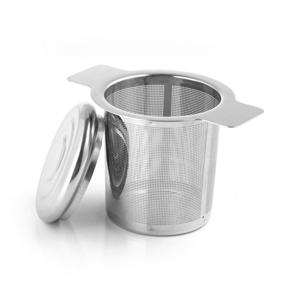 Coador De Cha Inox Com Tampa Infusao Classica Com Alca | Shopee Brasil
