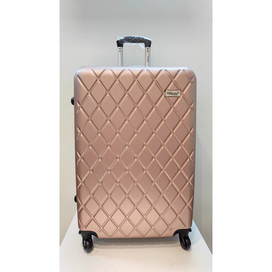 Mala de Viagem Grande Rosé, 23kg para avião, em fibra. Medida: 74x29x48 ...