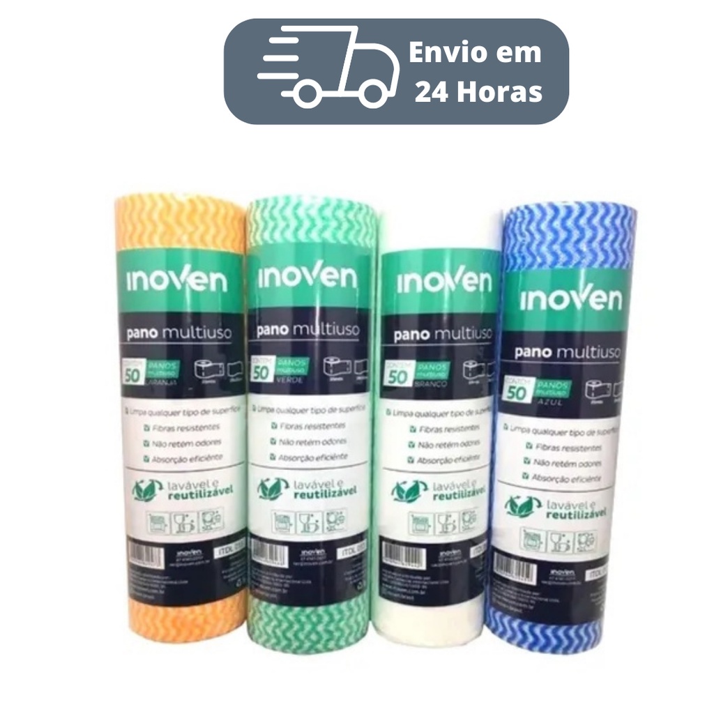 Pano Multiuso Rolo 28x50 Sortido | Shopee Brasil