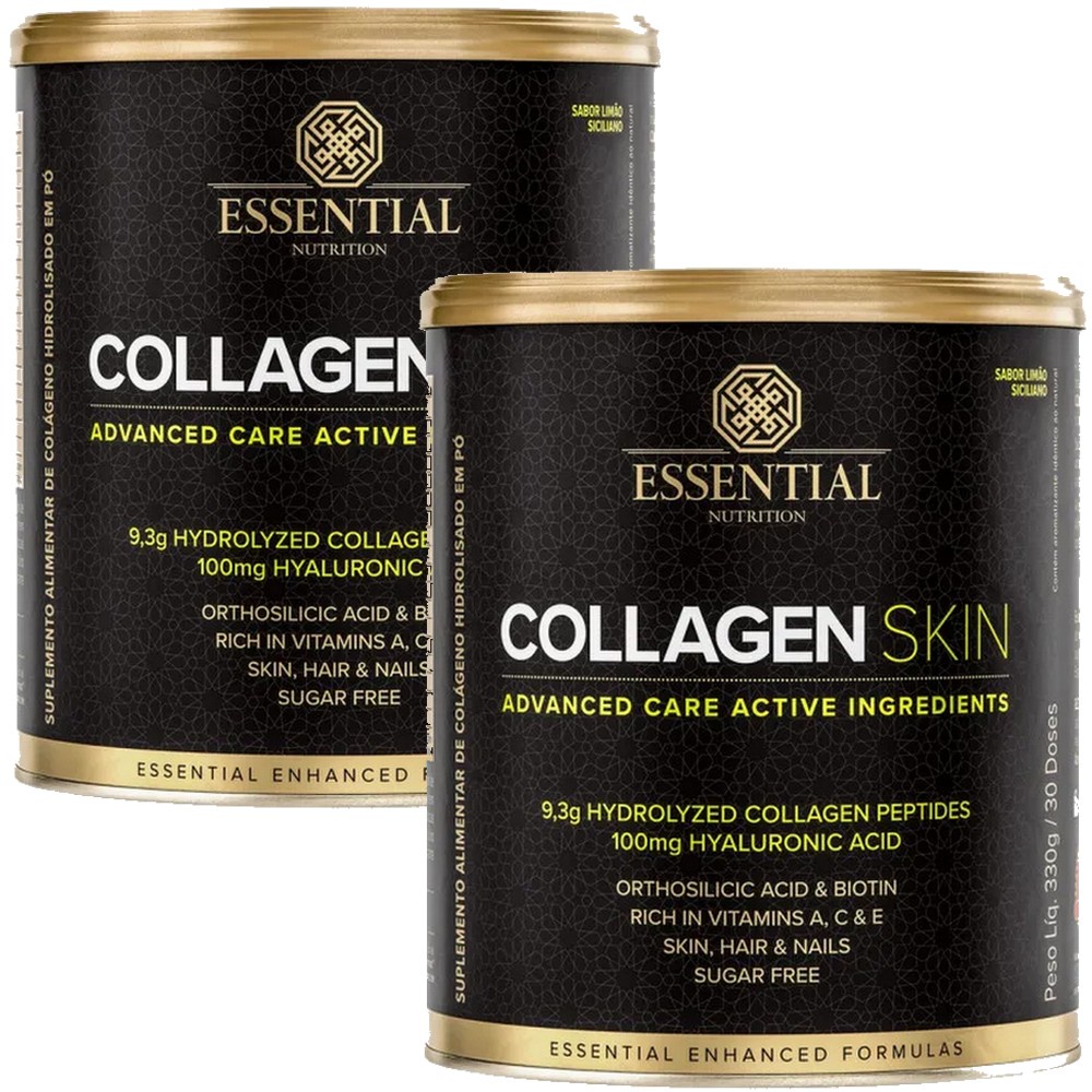 Kit 2x Collagen Skin Verisol + Acido Hialurônico - (330g) - Essential ...