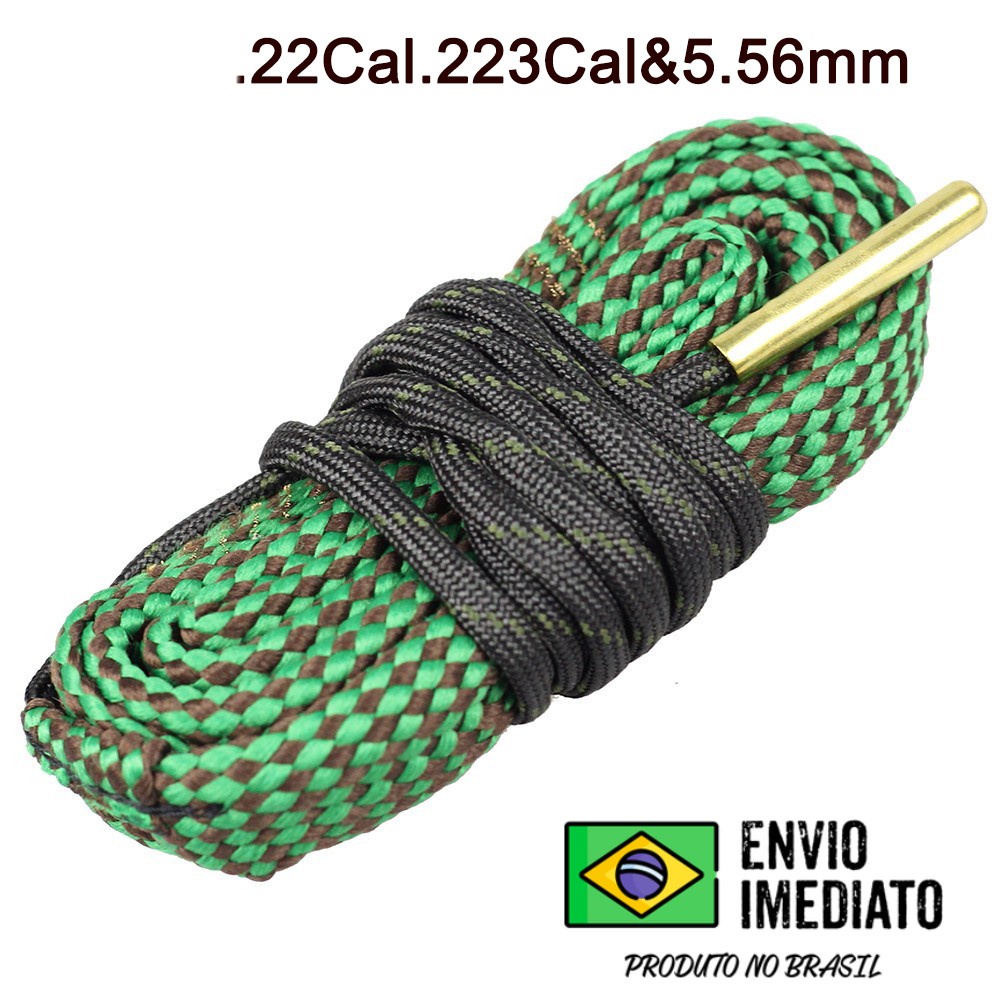 Bore Snake Para Limpeza De Cano 5,5/ .22 / 5,56 e .223 - Super Pratico ...