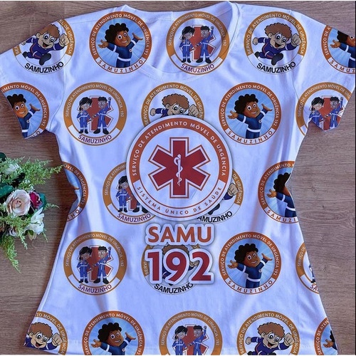 Camiseta Unissex ou Baby look SAMU | Shopee Brasil