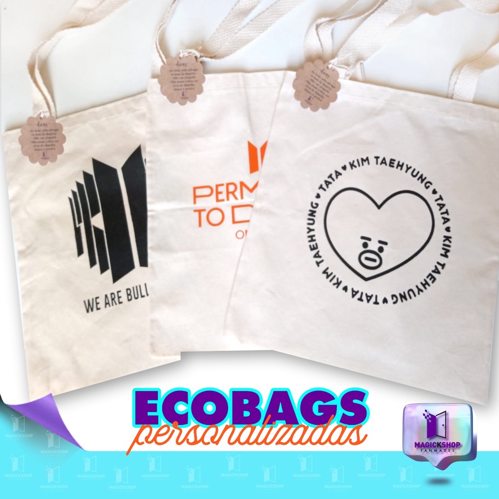 ECOBAG PERSONALIZADA BTS | Shopee Brasil