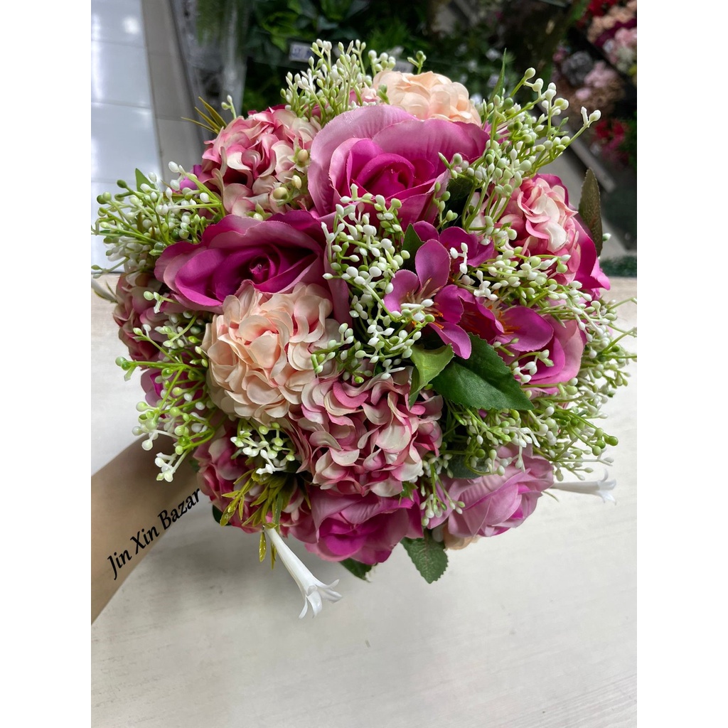 Buquê Artificial Para Casamento já montado ideal. | Shopee Brasil