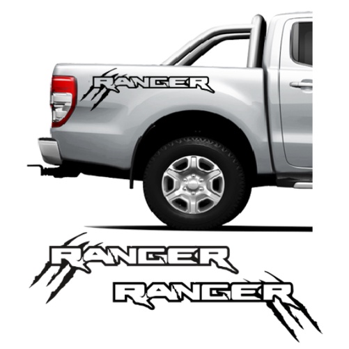 Kit Adesivo Ford Ranger Raptor Faixa Lateral Garras Personalização ...