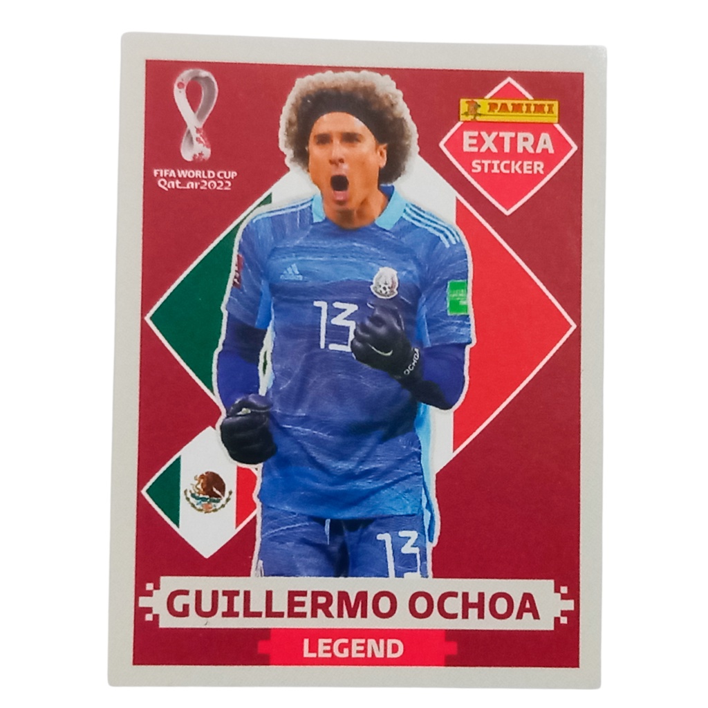 Guillermo Ochoa Figurinha Bordo Extra Sticker Legend - Fifa World Cup ...
