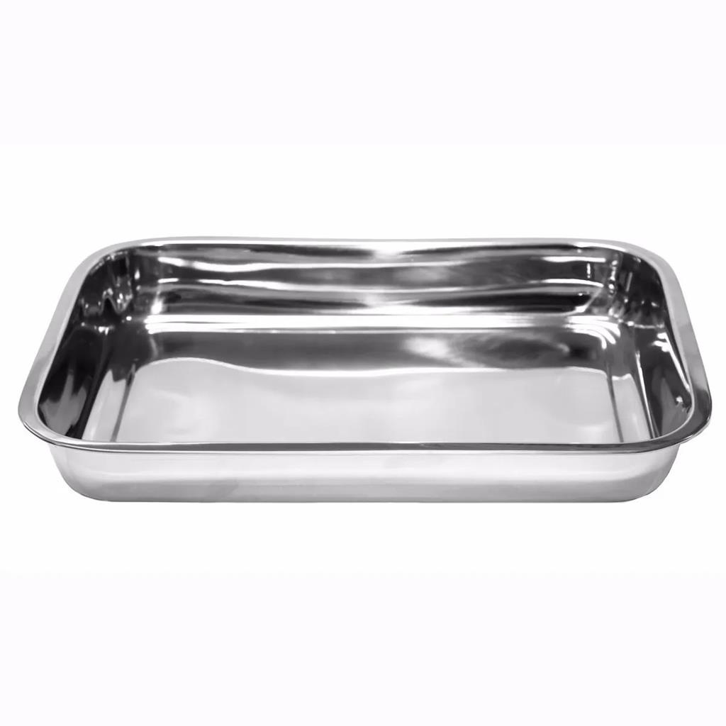 Forma Retangular De Inox 39x29x6,5cm | Shopee Brasil