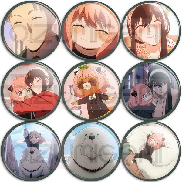Bottons - Botons - Buttons - Spy x Family - Variação 02 - Tam: 4,5cm ...