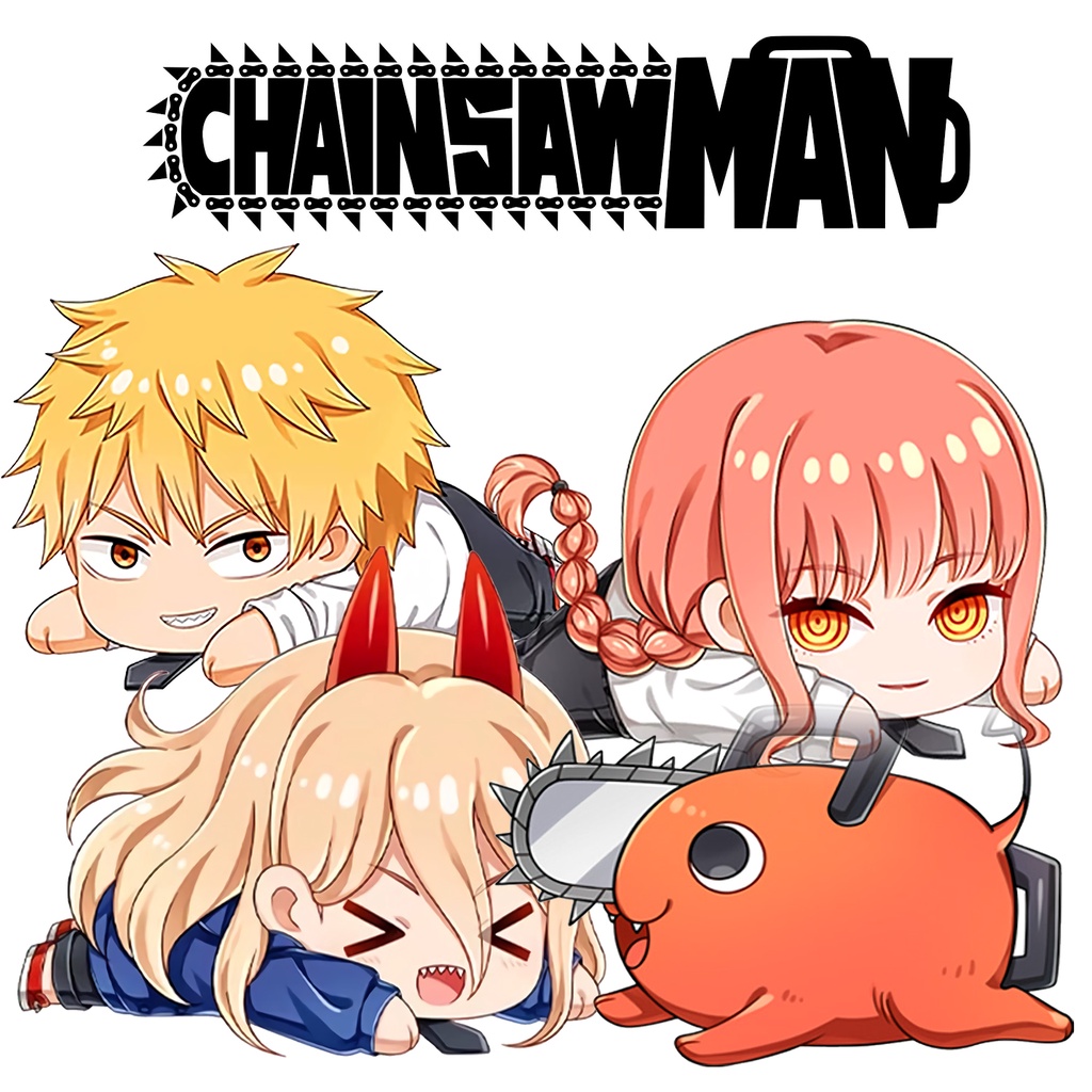 Almofada Chibi Chainsaw Man Makima Denji Pochita Power | Shopee Brasil
