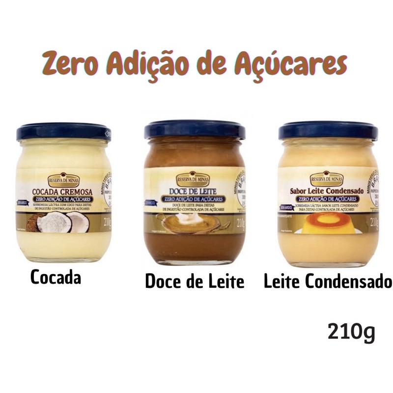 Doces Diet Reserva de Minas - Opções 210g | Shopee Brasil