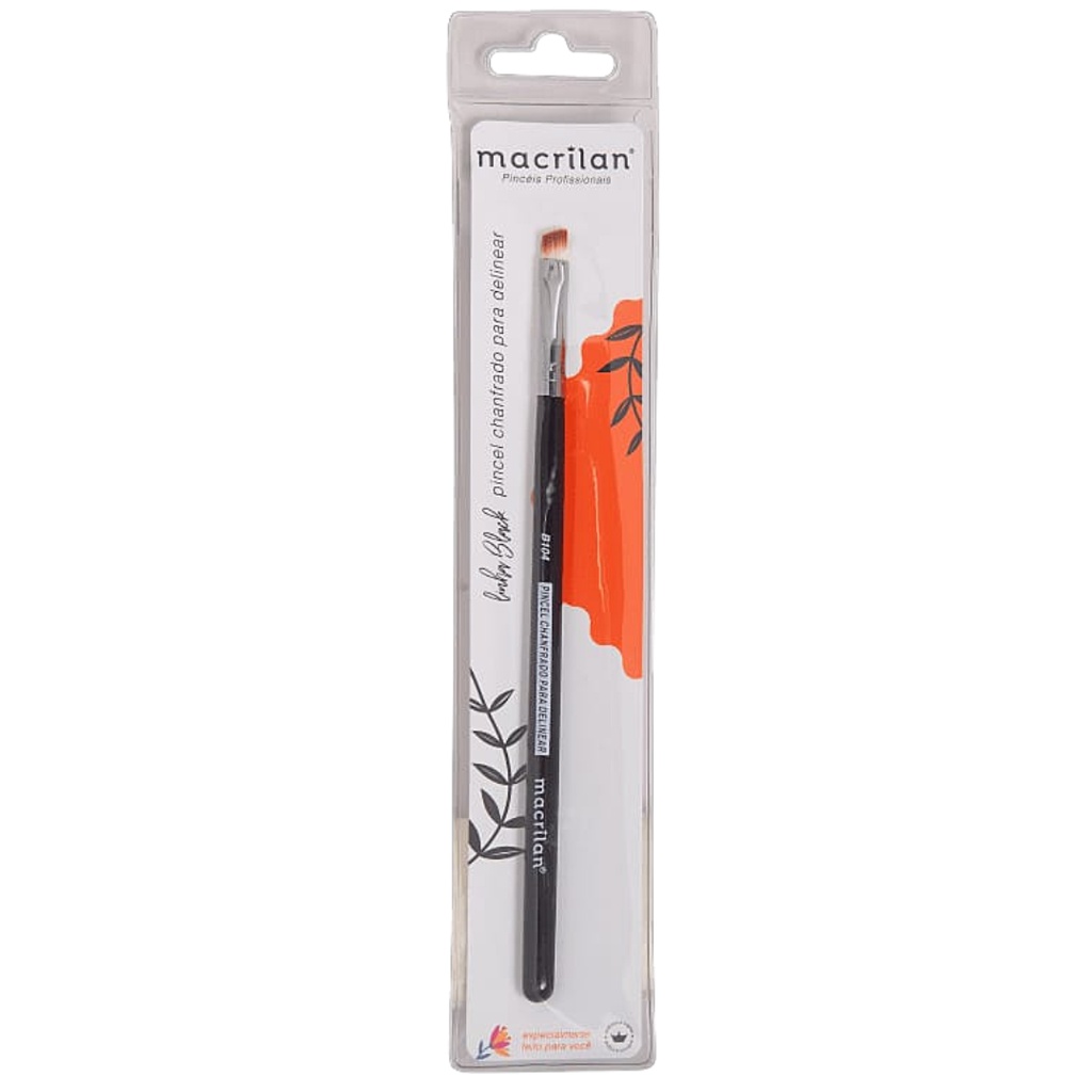 MACRILAN PINCEL CHANFRADO PARA DELINEAR B104 | Shopee Brasil