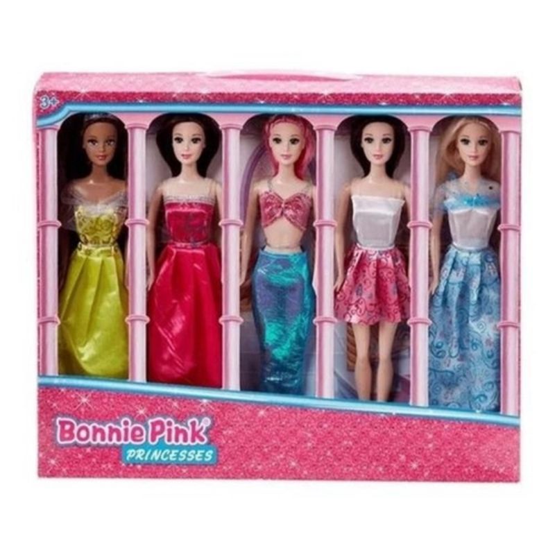Bonecas Princesas Promoção 5 Bonecas Tipo Barbie Shopee Brasil
