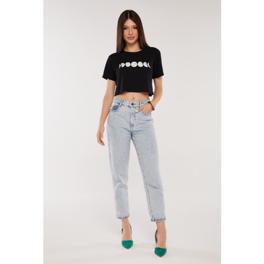 Cropped Feminino FASES DA LUA | Shopee Brasil