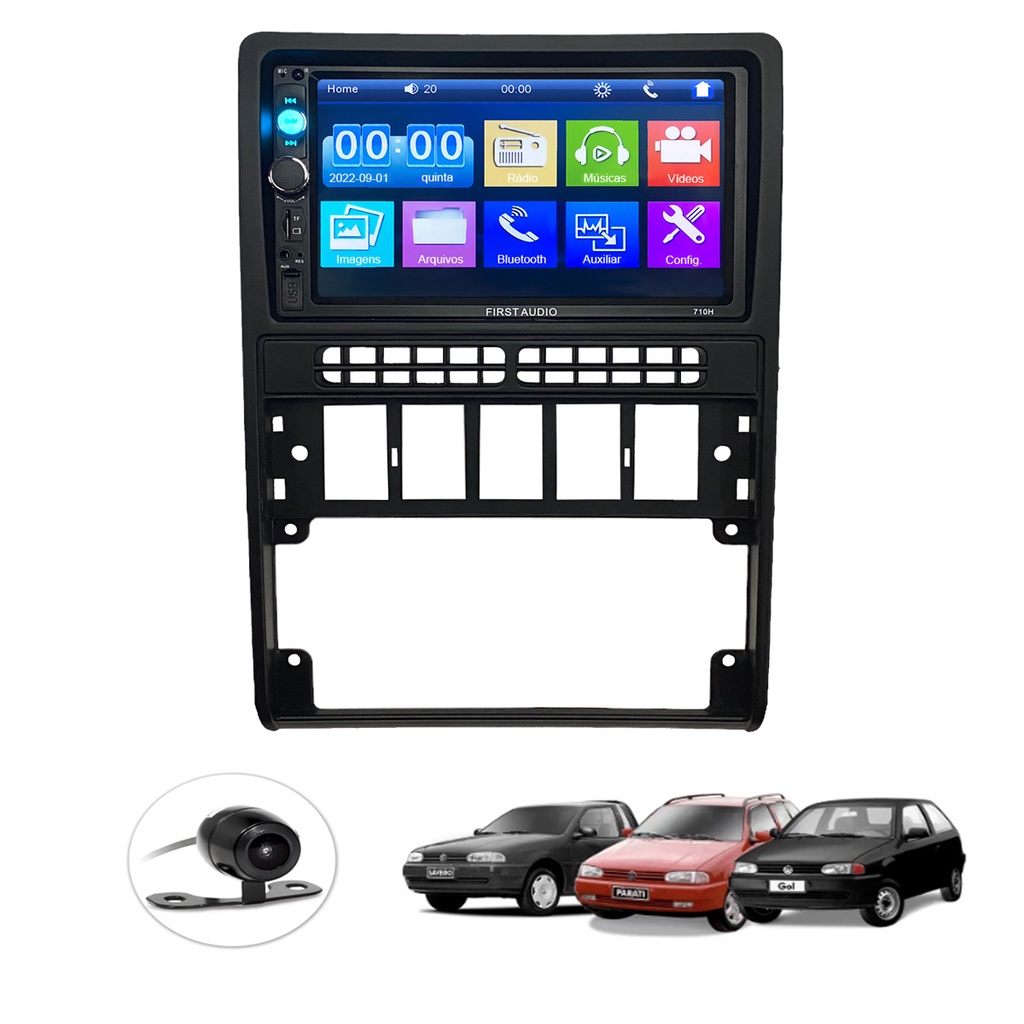 Kit Central Multimidia DVD 2 Din Mp5 VW Gol Parati Saveiro G2 | Shopee Brasil