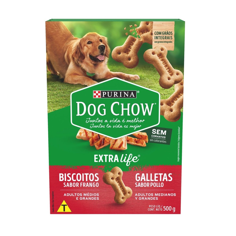 Biscoito Canino Dog Chow Carinhos Maxi - 500g | Shopee Brasil