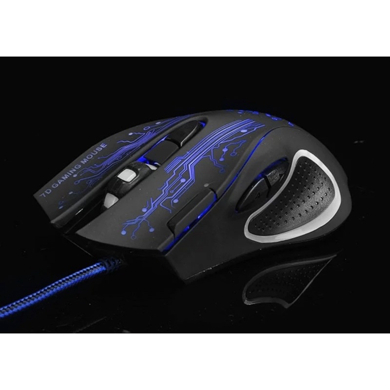 Mouse Gamer Hmaston X9 Usb Led Óptico 6 Botões 2400 Dpi | Shopee Brasil