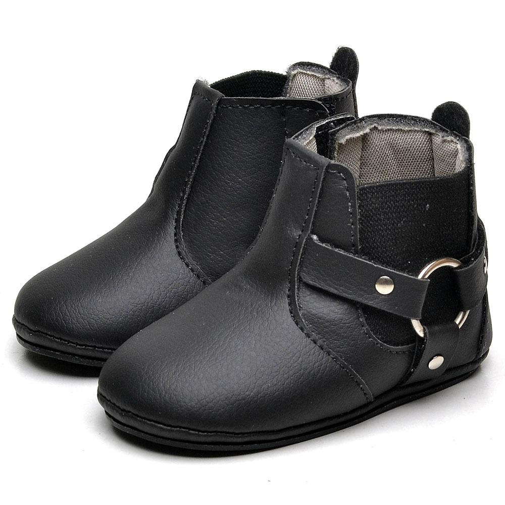 Bota Bebe Botinha Neném Botina Infantil Menino Botininha Com ...