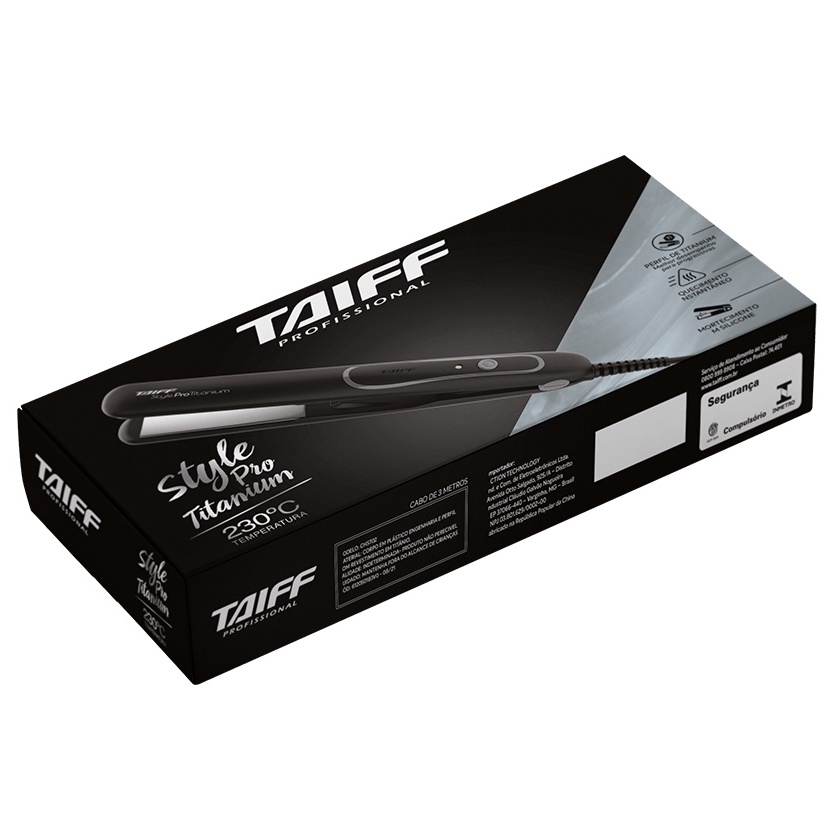 Chapa Taiff Style Pro Titanium 230° Bivolt | Shopee Brasil