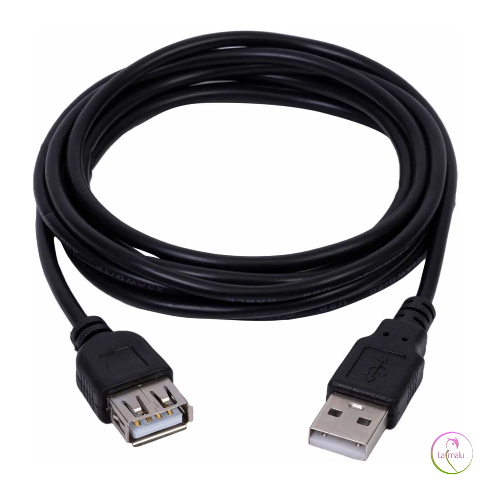 Cabo Extensor USB com Entrada Fêmea e Saída Macho USB - 1.50m, 3m ou 5 metros - Faz a Boa!