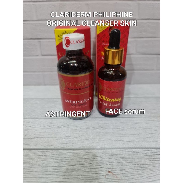 Conjunto De Soro Álcool Clariderm ORIGINAL Filipina | Shopee Brasil