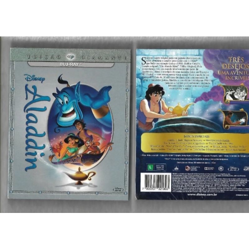 blu ray aladdin disney com luva raridade | Shopee Brasil
