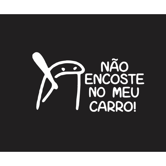 Adesivo Bento Meme Flork Para Carro Não Encoste No Meu Carro | Shopee ...