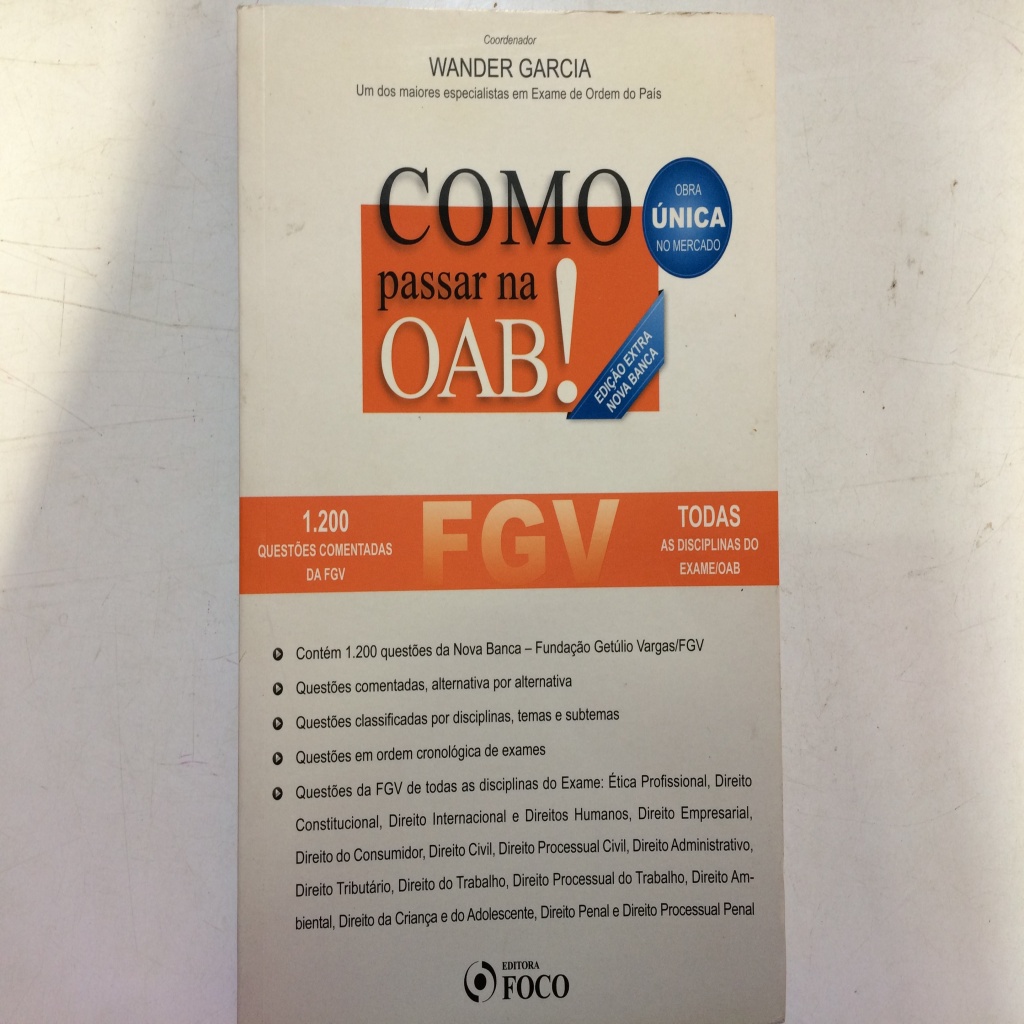 Como Passar na OAB! 1200 Questões Comentadas da FGV - Todas as ...