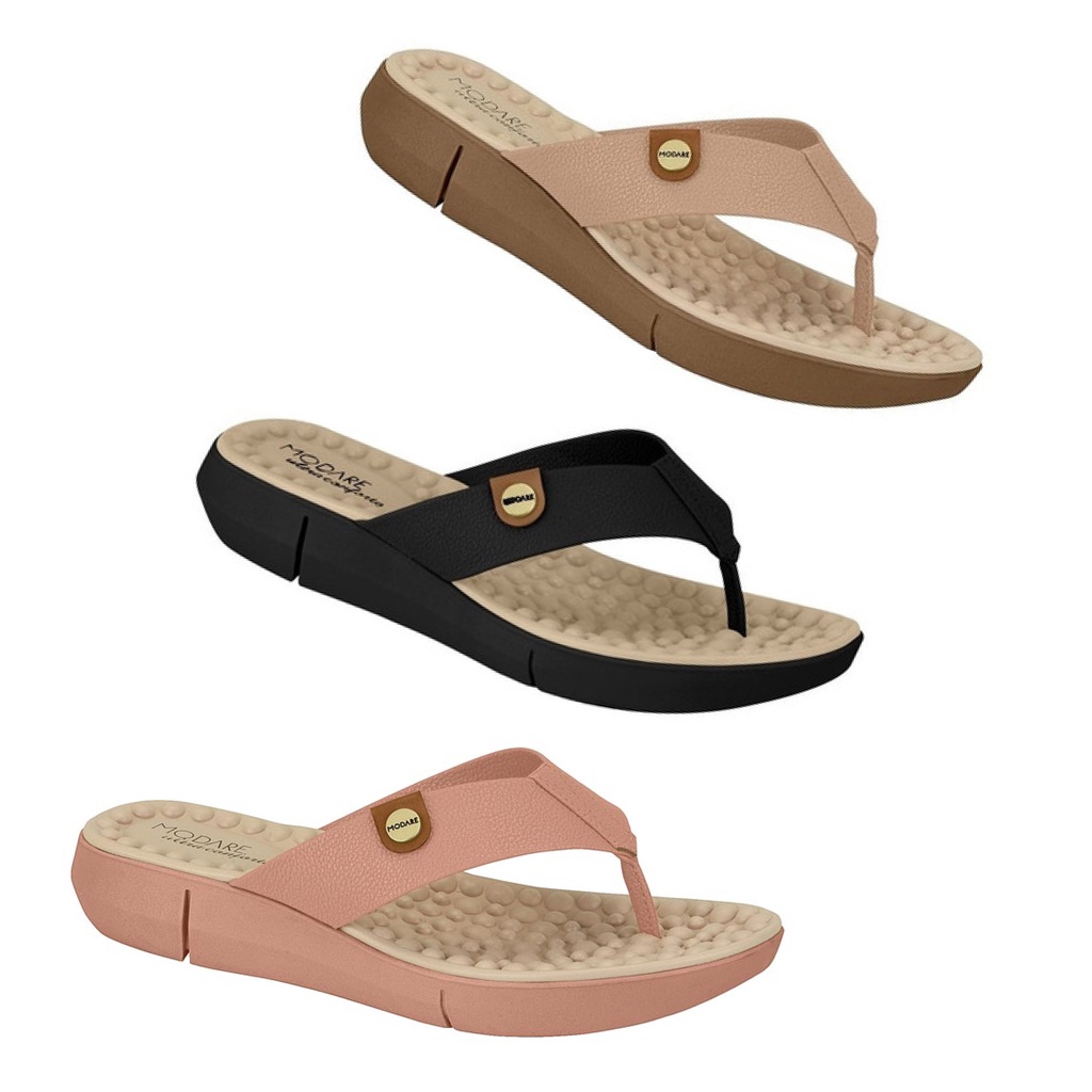 Chinelo Modare Ultraconforto Floather Preto 7142.106 | Shopee Brasil