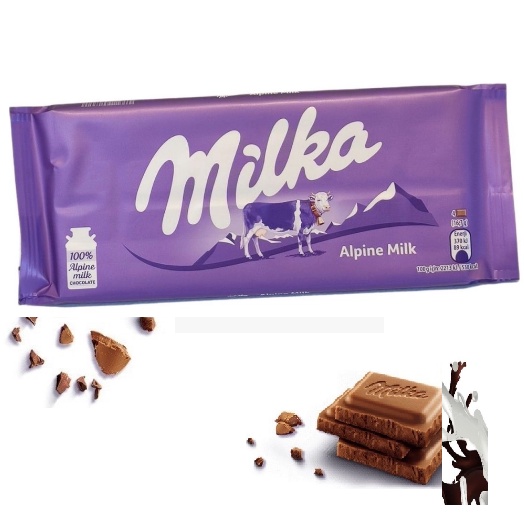 Chocolate ao Leite Alpine Milk 100g - Importado | Shopee Brasil