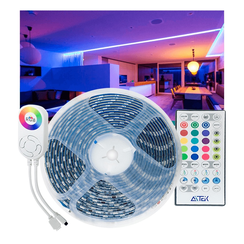 Kit Fita De Led Rgb Smart Wifi Inteligente 5 Metros com controle de cores Suporte assistente ...