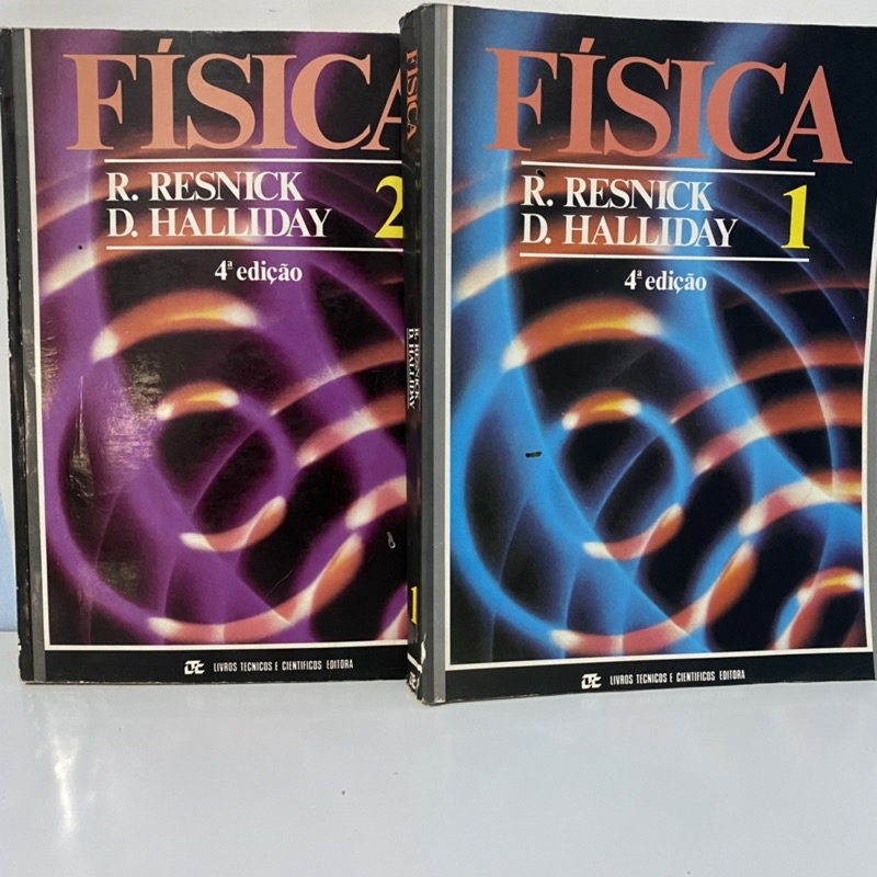 Coleção de 2 livros de Física - R. Resnick - D. Halliday - Edição 4 ...