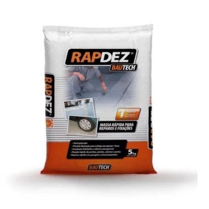 Argamassa de reparo rapido Rapdez - Bautech - 5Kg | Shopee Brasil