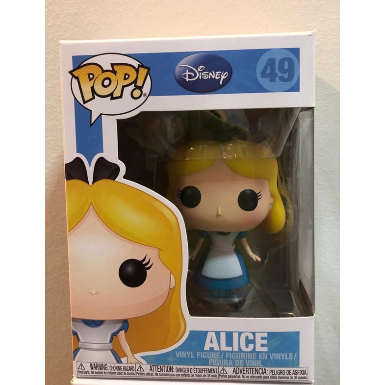 Funko Pop Disney Alice 49 - ORIGINAL- NOVO- * ATENÇÃO ( COM DETALHES DE ...