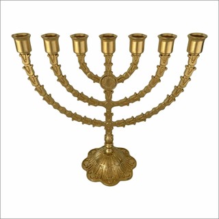 Menorah Candelabro Judaico Dourado | Shopee Brasil