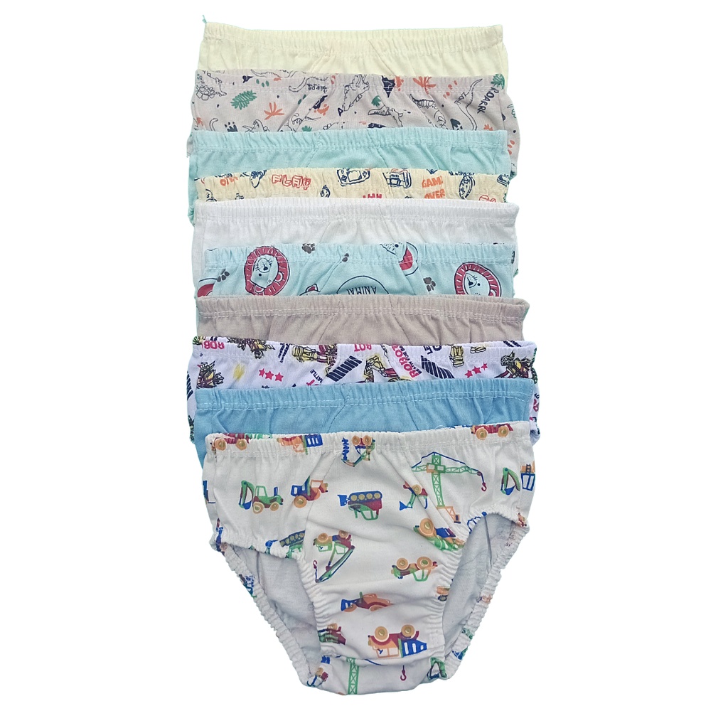 10 Cuecas Infantil Juvenil Meninos no 100% Algodão até 12 anos | Shopee ...