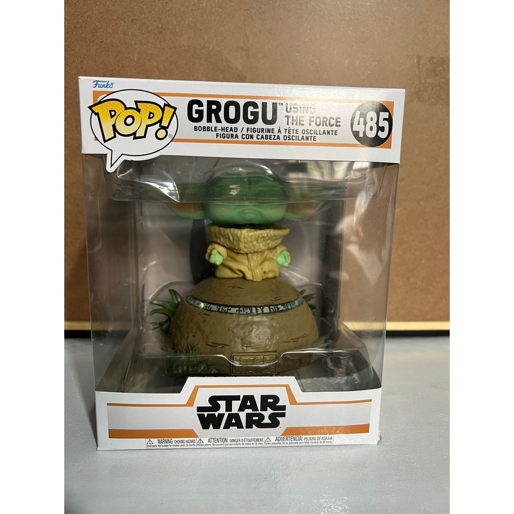 Funko Pop 485 - Grogu Using The Force (Deluxe) | Shopee Brasil