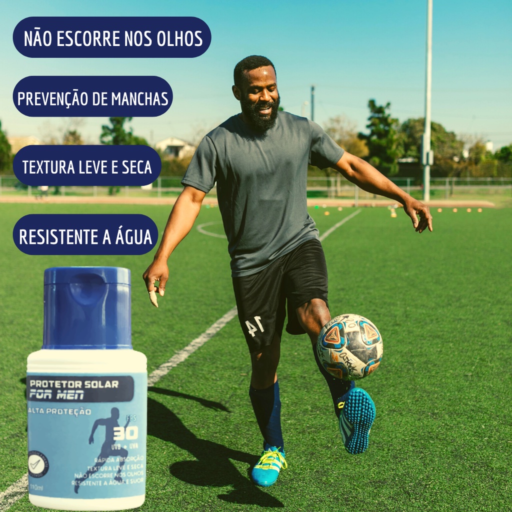 Protetor Solar Facial Masculino Filtro solar for men 60 FPS | Shopee Brasil