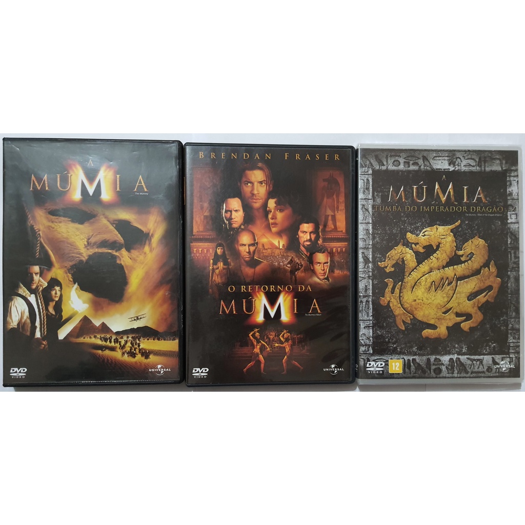 Dvd Da Trilogia Da Mumia DVDs Trilogia A Múmia 5 Discos Edições