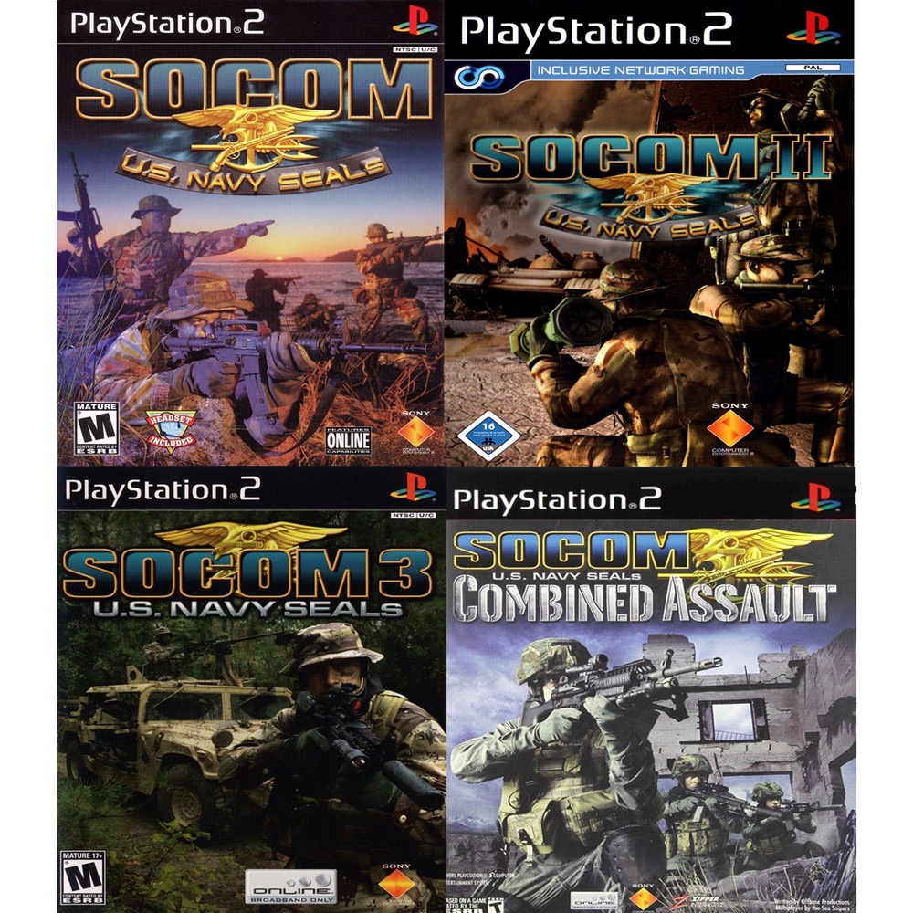 Kit Socom Collection com 4 Jogos (PS2) | Shopee Brasil
