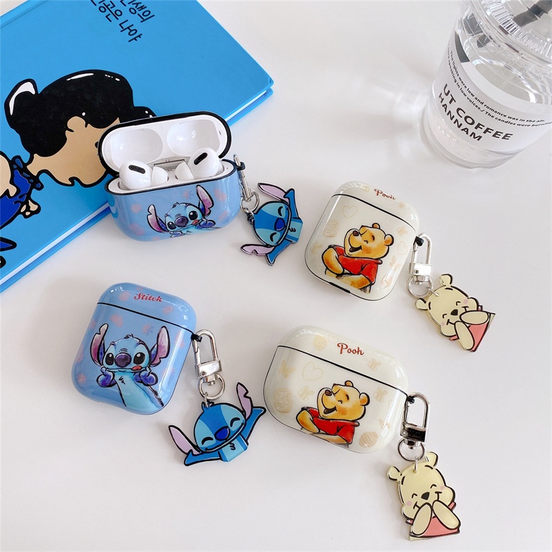 Disney Cartoon Winnie The Pooh Stitch Case Para AirPods Pro2 Cover ...
