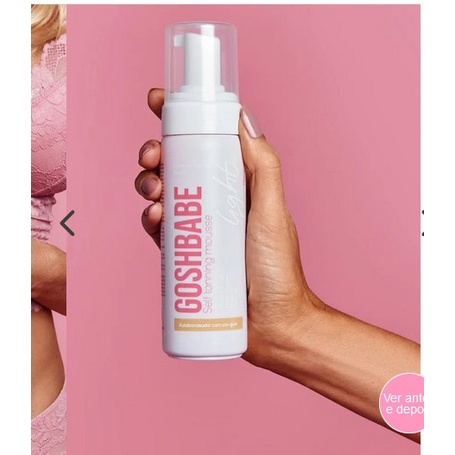 Goshbabe mousse autobronzeador com cor-guia e sem cor guia 150ml | Shopee Brasil