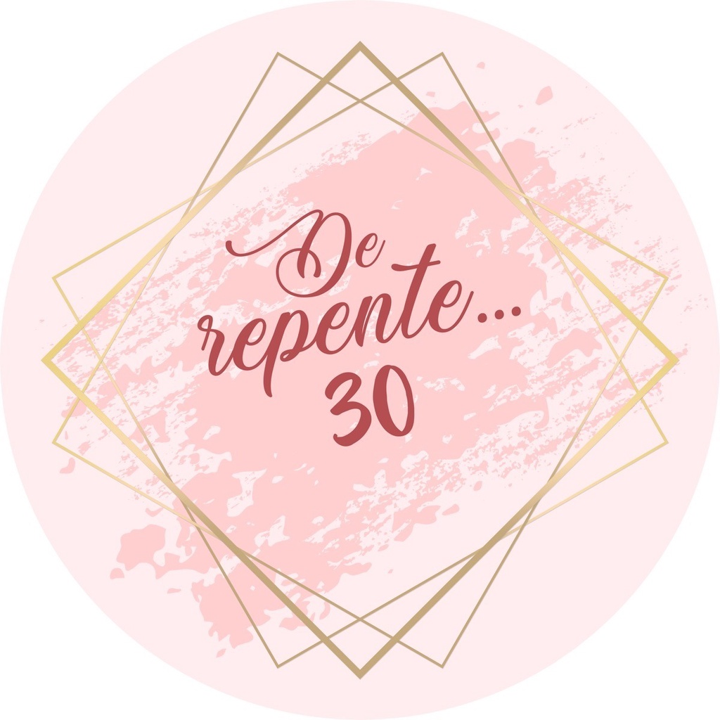 Painel de Festa Tema De Repente 30 Redondo Em Tecido Sublimado | Shopee ...