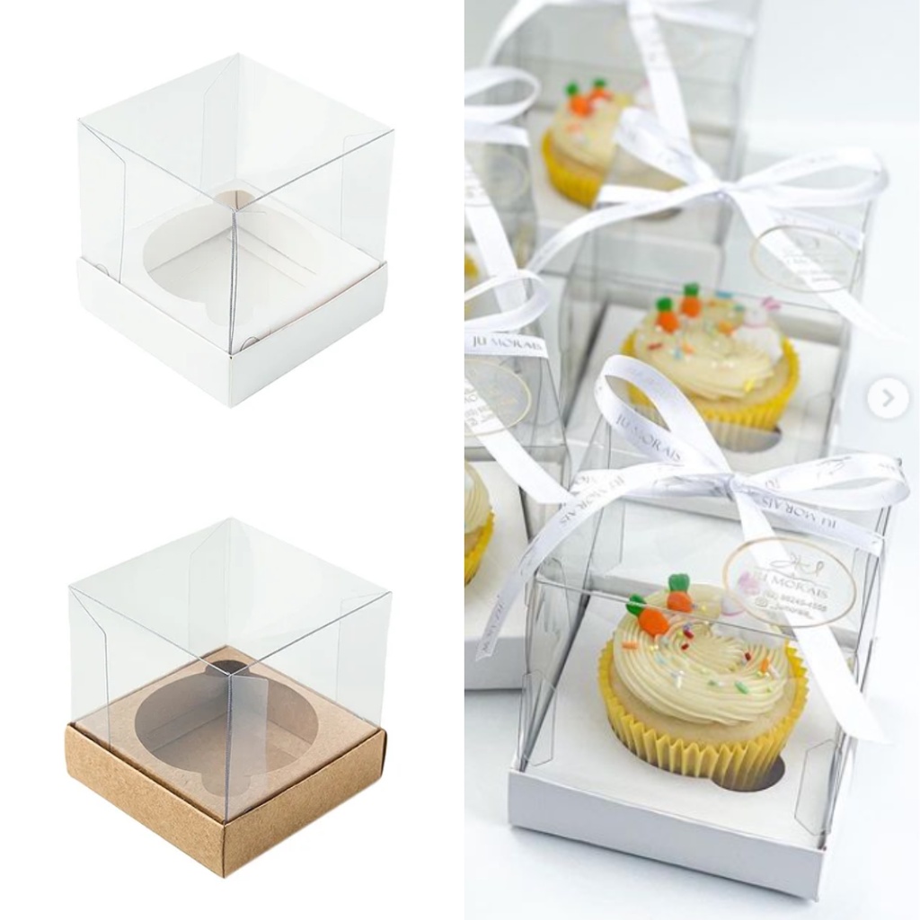 Caixa Cupcake Mini Bolo G (8cm x 8cm x 8cm) c/10 unidades - Assk ...