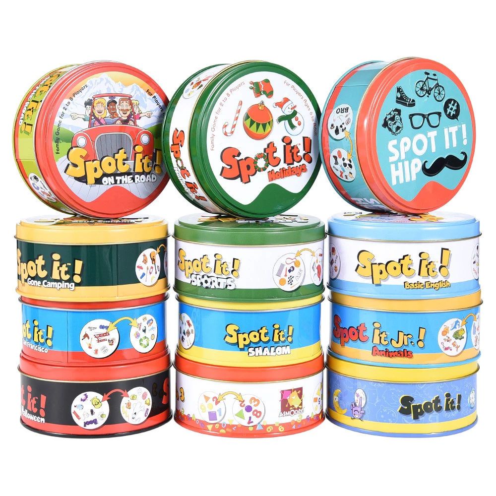 Spot It Game Cards Dobble Kid Alfabeto Inglês Básico Na Estrada De ...
