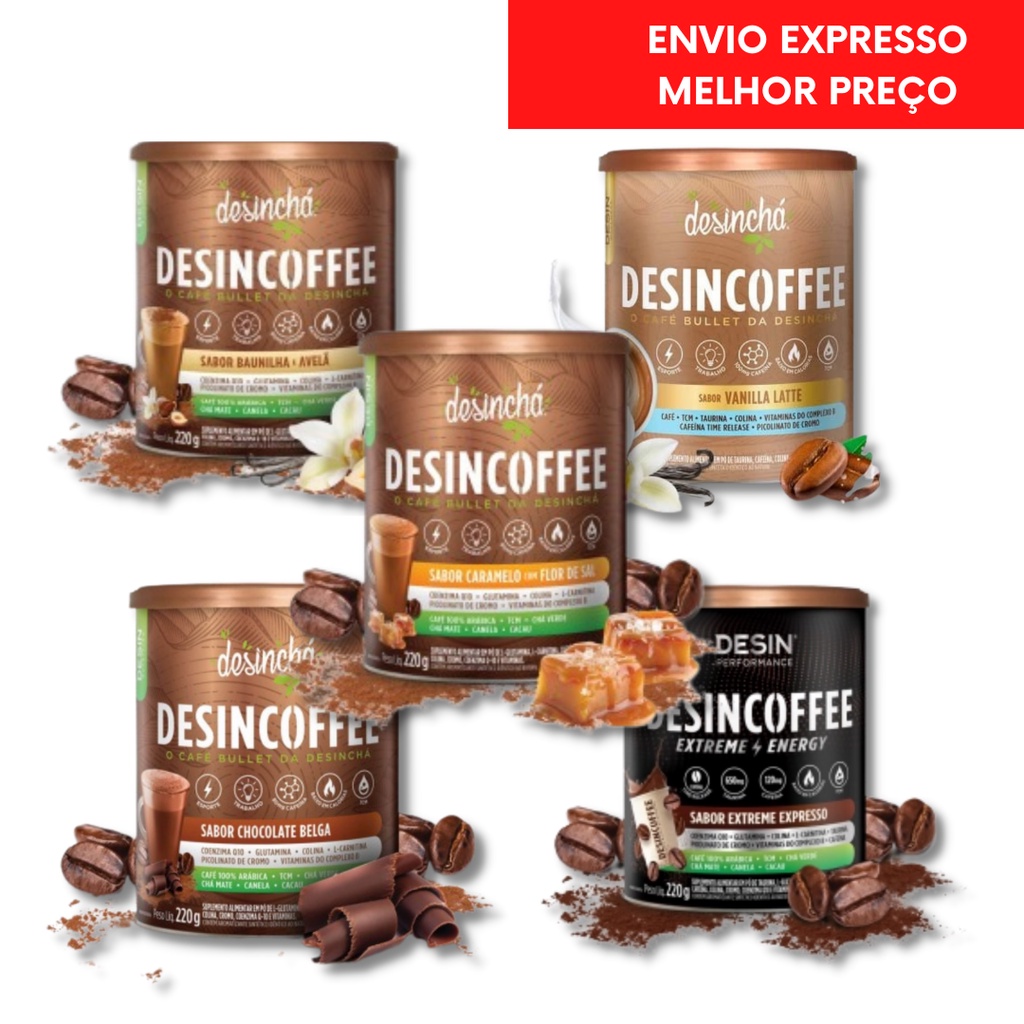 Desincoffee - Todos os Sabores - Desinchá | Shopee Brasil
