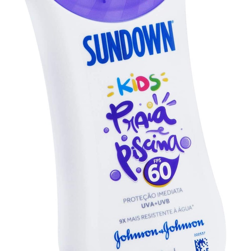 Protetor Solar Sundown Kids Praia e Piscina FPS 60 120ml | Shopee Brasil