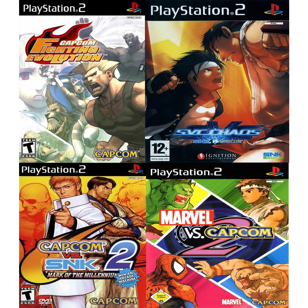 Kit Capcom Fighting Collection com 4 Jogos (PS2) | Shopee Brasil