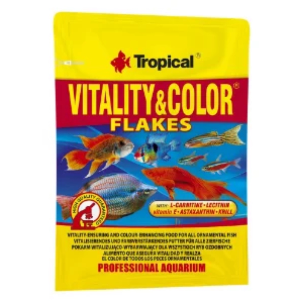 Ração Tropical Vitality & Color Flakes 12G | Shopee Brasil
