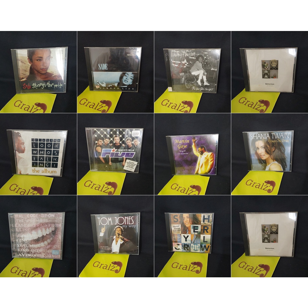CDs variados valor unitário Sade Pet shop boys Whitney Dr. Alban Sheryl ...
