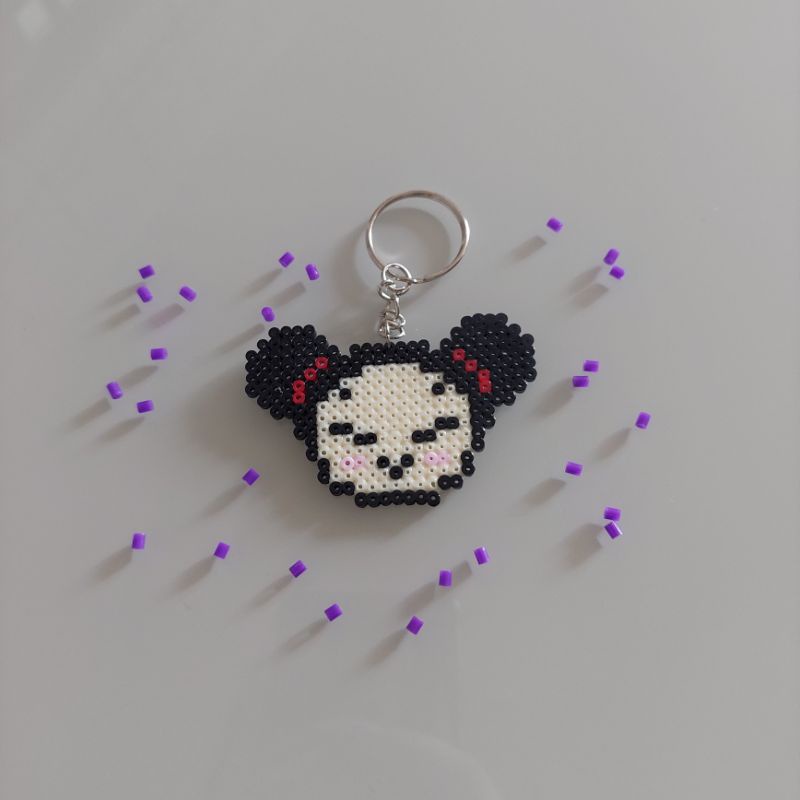 Chaveiro Pucca -Pixel Art/Perler beads | Shopee Brasil
